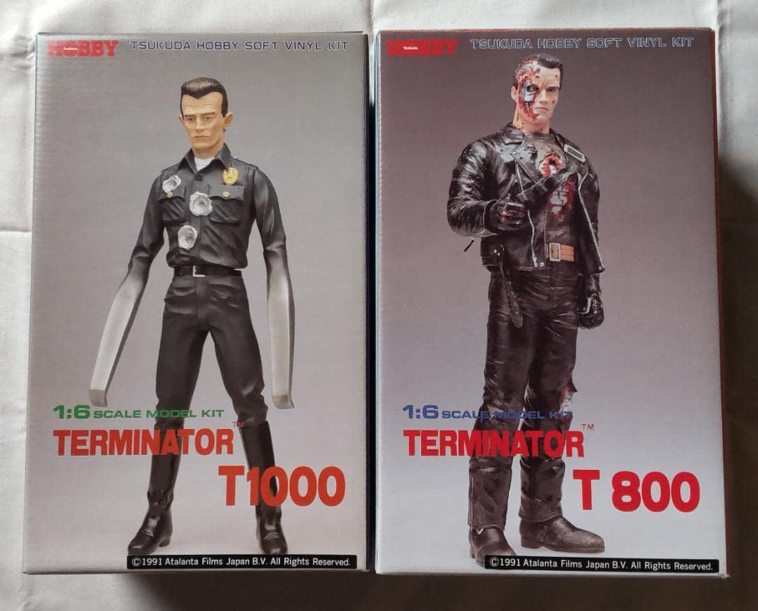 Amazon | T800 T1000 ターミネーター2 2体セット ツクダホビー ソフビキット | ソフビ人形 | おもちゃ