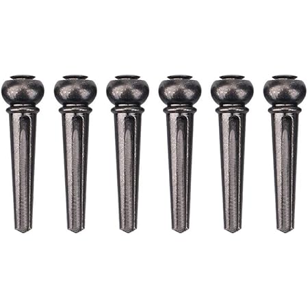 Amazon.com: 6Pcs Guitar Bridge Pins, Acoustic Guitar Bone Bridge Pins Brass + Abalone Pins ...