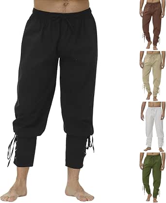 Amazon.com: Pvkzgavile Renaissance Costume Mens Causal Pants Vintage ...