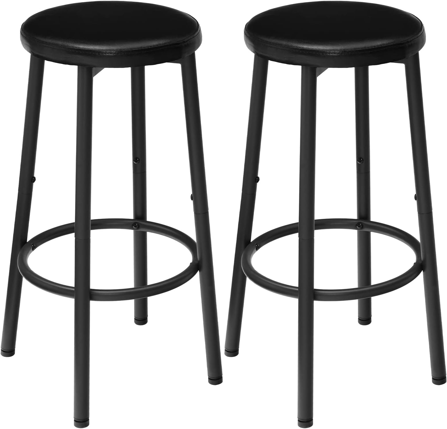 Amazon.com: Winsome Wood Marta Assembled Round Counter Stool with PU ...