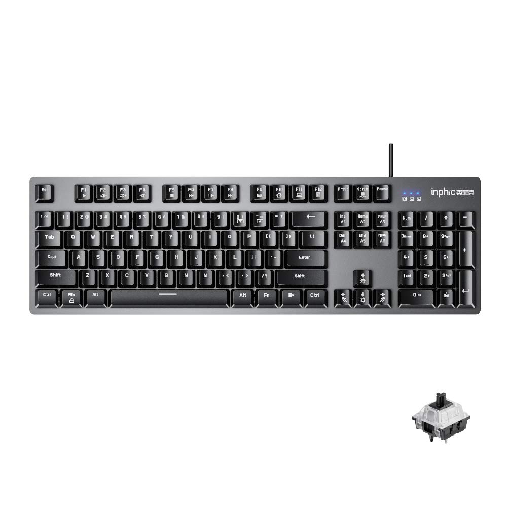 Buy INPHIC Mechanical Keyboard, Variable Cord Placement Gaming Keyboard ...