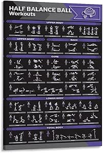 Amazon.com: Packed Dumbbell Exercise And Barbell Exercise Posters ...