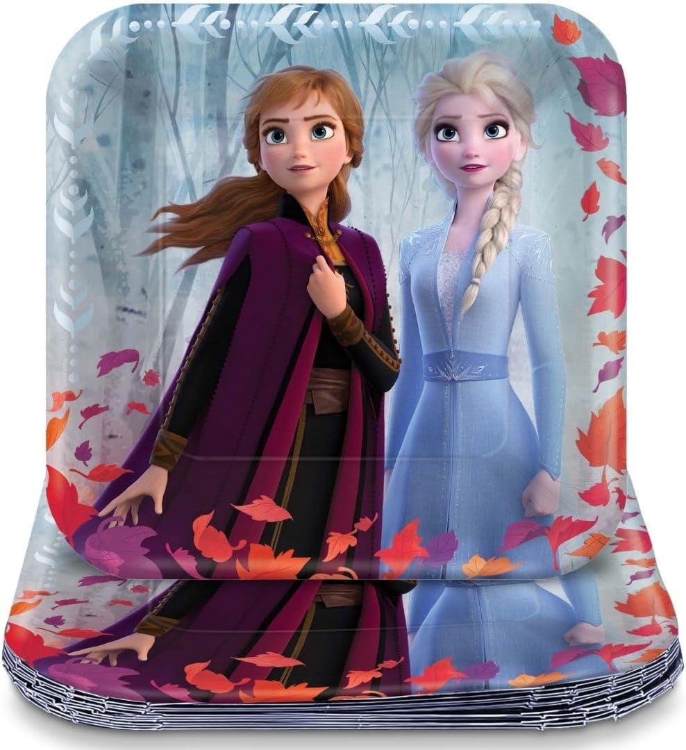 Amazon.com: Hysnol Frozen Birthday Party Supplies, include 20 Plates ...