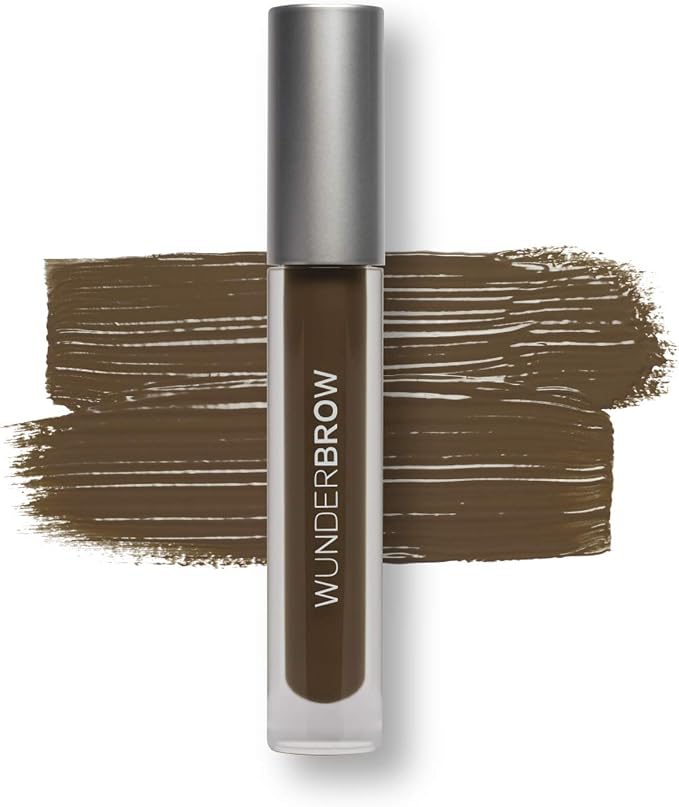 WUNDERBROW Waterproof Eyebrow Gel, Black/Brown, Vegan and Cruelty-Free ...