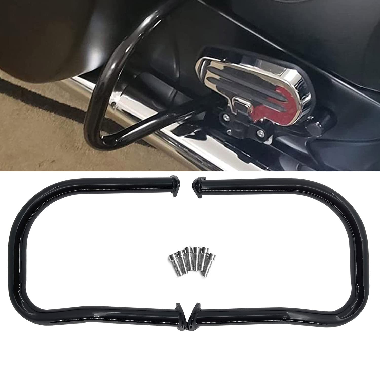 Rear Highway Saddlebag Crash Bars Engine Guards Fit Indian Chief ...