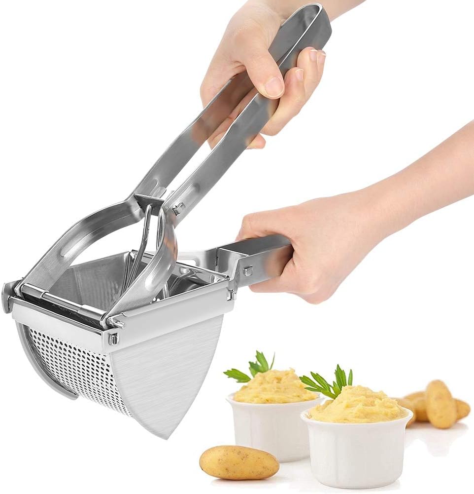 Amazon.com: LHS Stainless Steel Potato Ricer and Masher, Heavy Duty ...