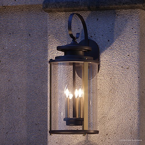 Urban Ambiance Luxury Rustic Outdoor Wall Light, Large Size: 22.75" H x ...