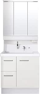 Amazon | LIXIL(リクシル) INAX 洗面化粧台 セット K1シリーズ シングルレバーシャワー水栓 引出タイプ グロスホワイト 間口750mm K1H5-755SY/YS2H ...