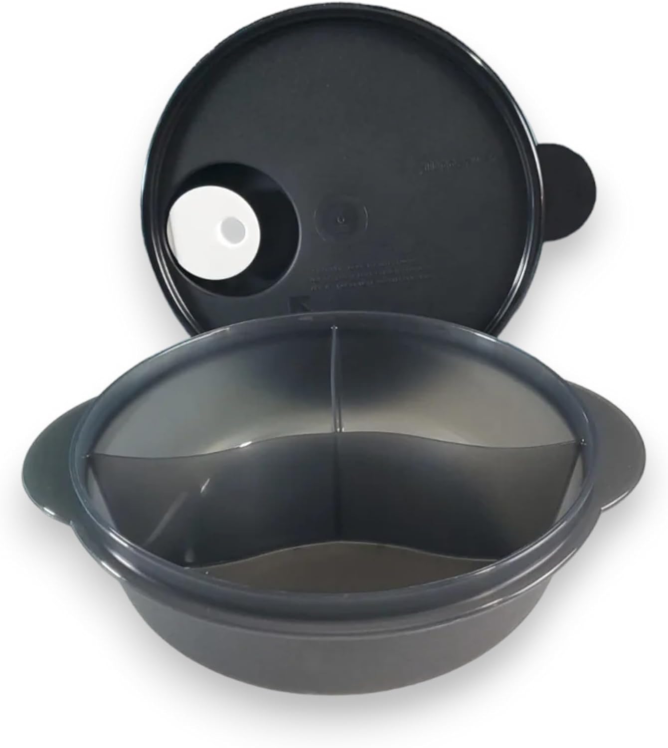 Amazon.com: Tupperware CrystalWave Microwave Lunch Dish Divided Bowl ...