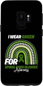 Amazon.com: Galaxy S9 Spinal Cord Injuries Awareness Month Green Ribbon ...