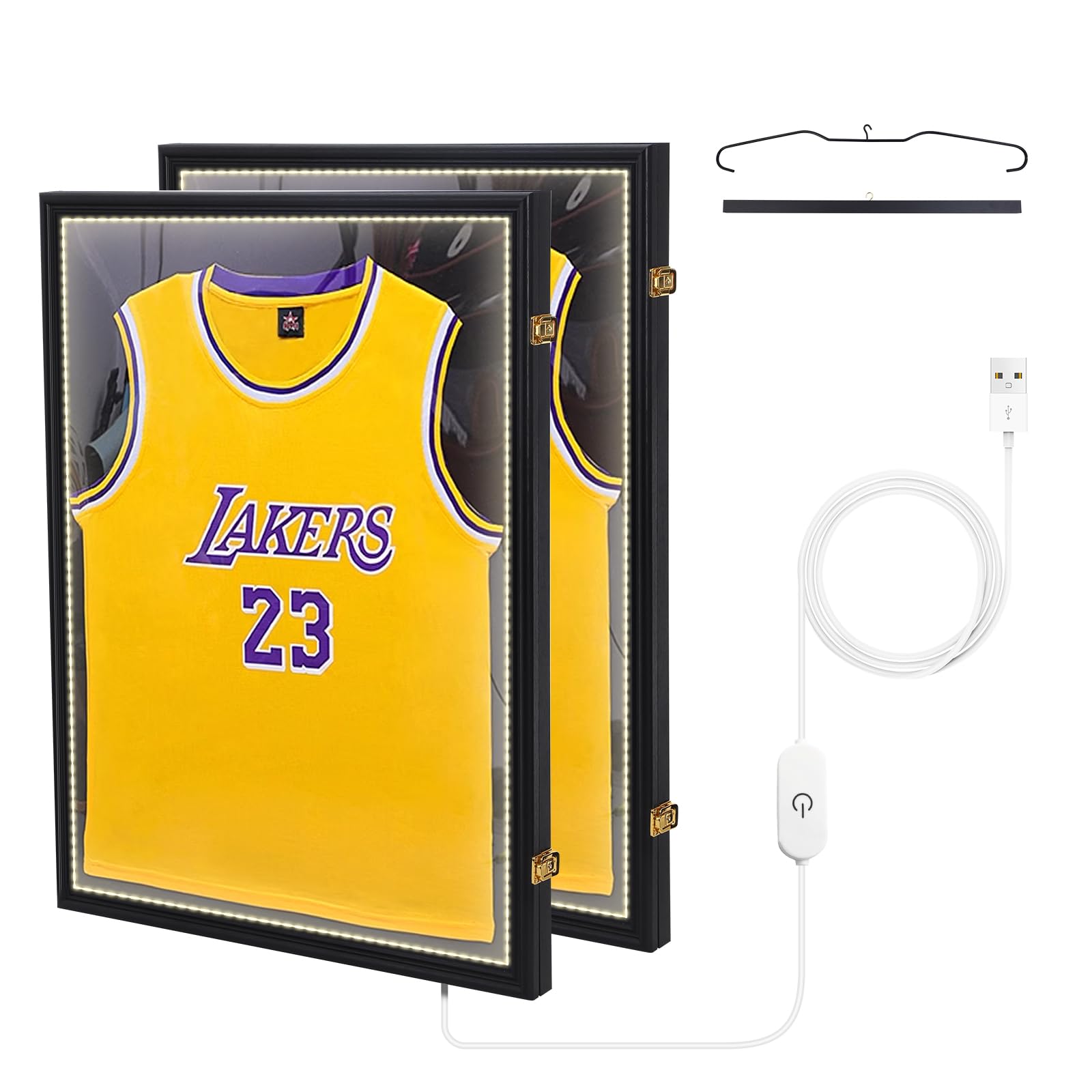 Amazon.com: Nice C Jersey Frame Display Case with Lights, Jersey Shadow ...