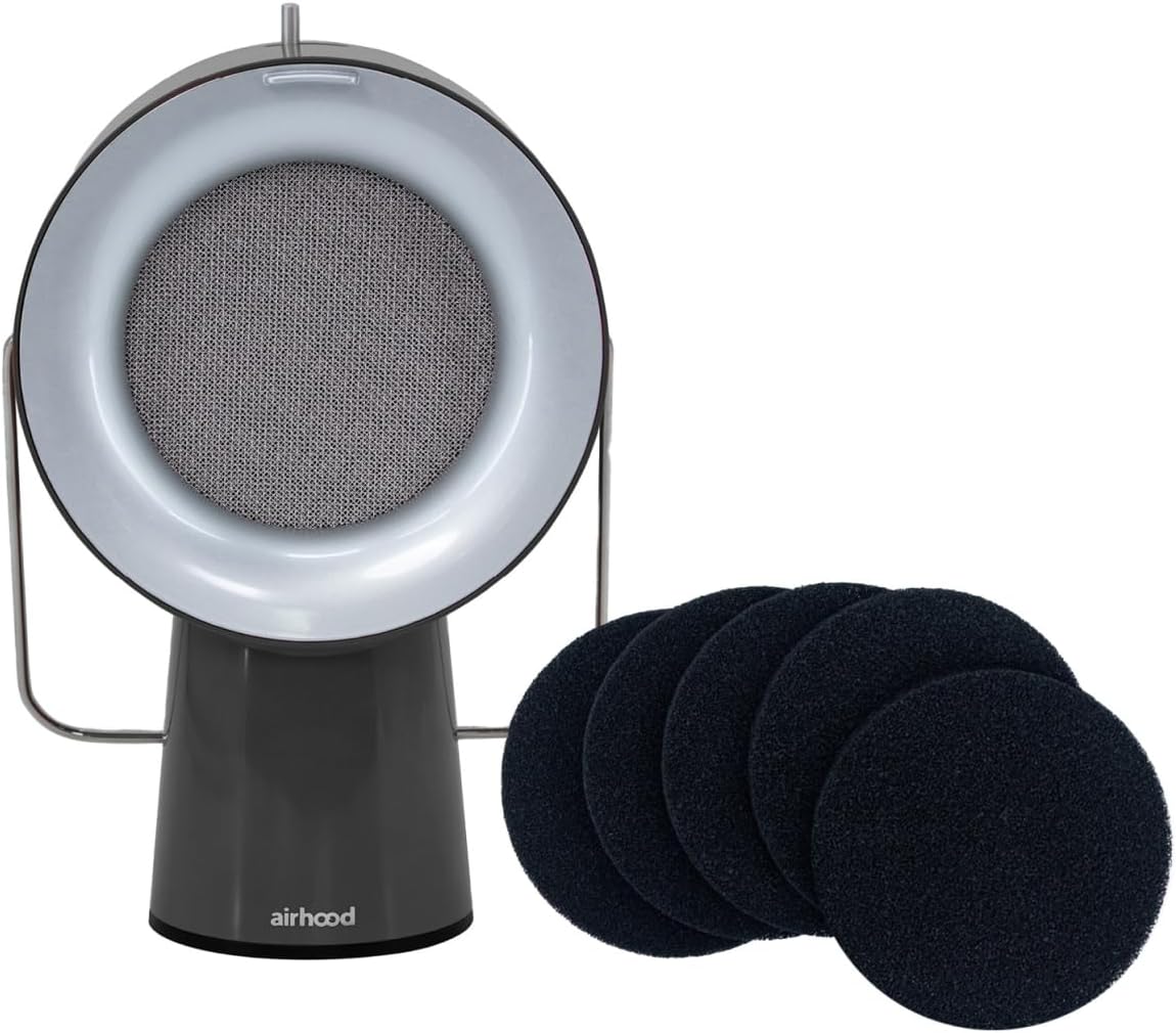 Amazon.com: AirHood Wired | World's First Portable Kitchen Air Cleaner ...
