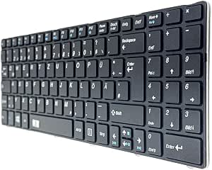 T-ProTek Duits - zwart toetsenbord keyboard compatibel met Medion Akoya ...