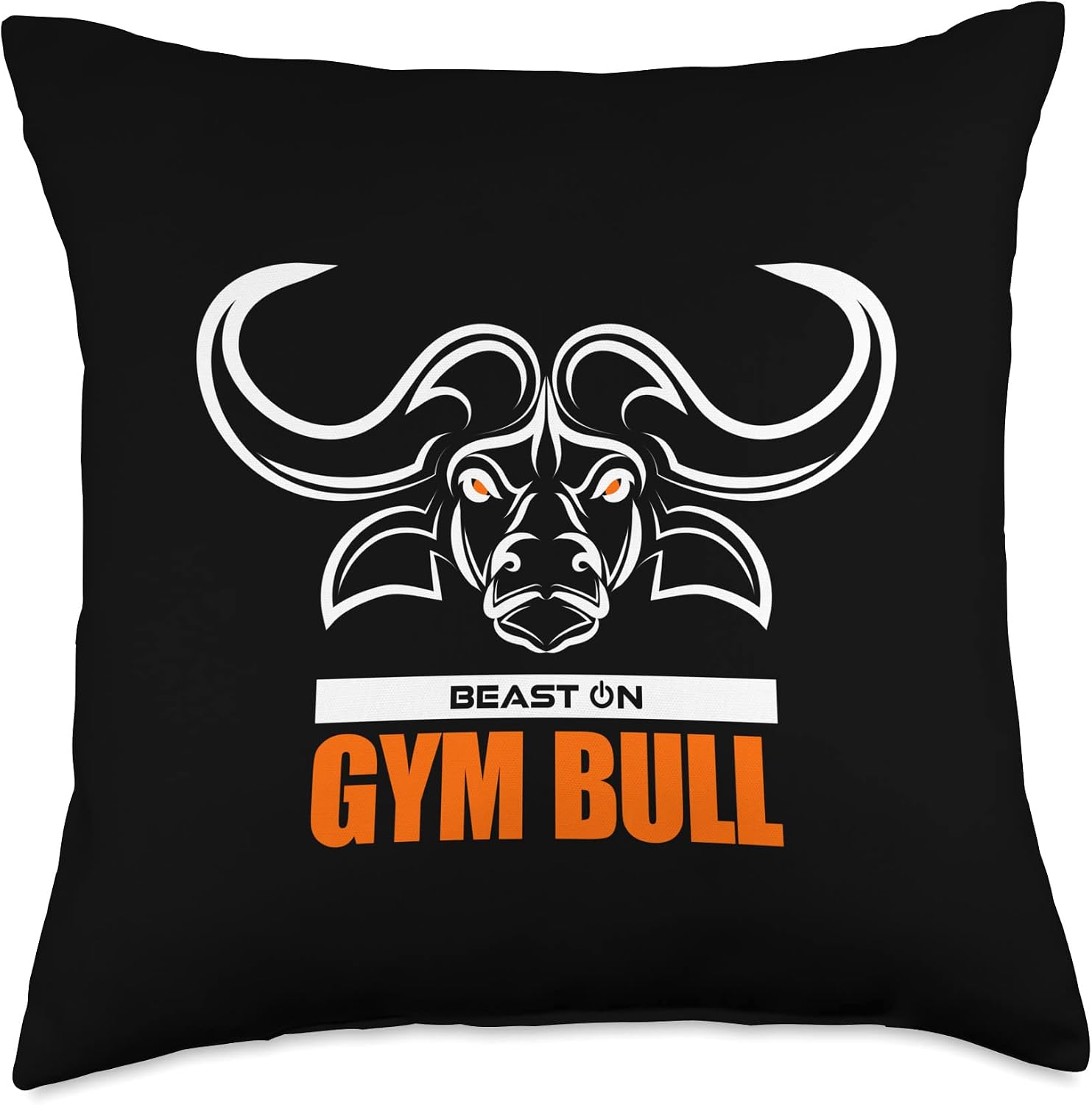 Amazon.com: Gym Bulle Head Buffalo Orange Gym Workout Fitness Training ...