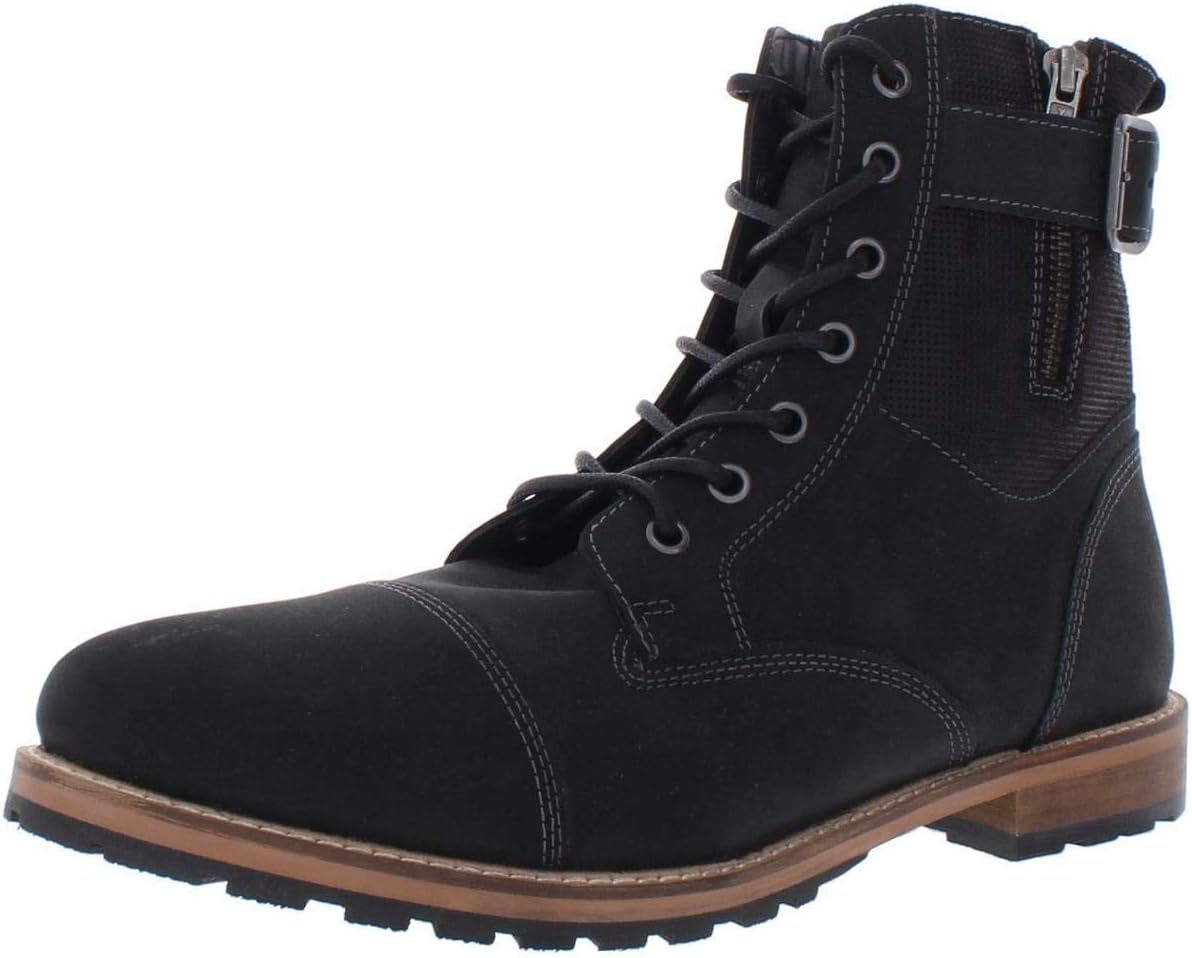 Amazon.com | Crevo Men's Silas Fashion Boot, Black, 8.5 | Chukka