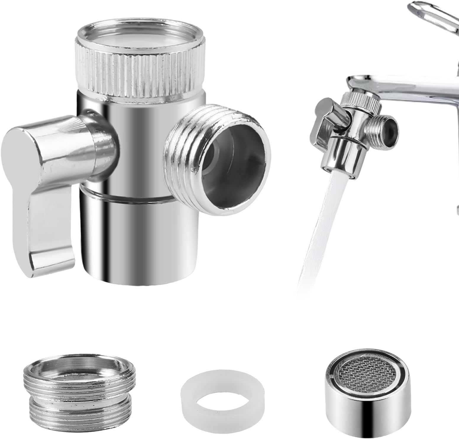 1 Stück 3-Wege-Umschaltventil 3 Wege Ventil Eckventil 1/2 Zoll für ...