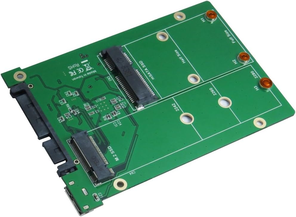 Amazon.com: USB 3.1 Micro B and SATA III to mSATA and M.2 SSD Adapter ...