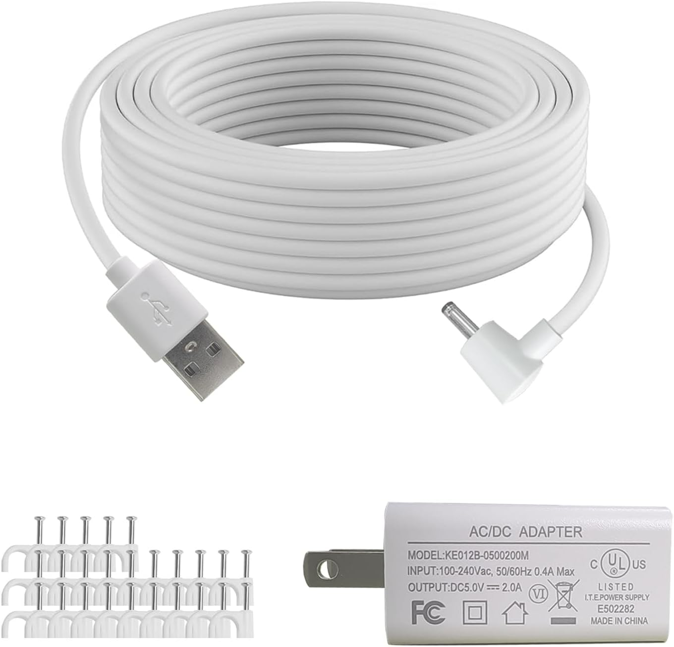 Amazon.com: NSGWKZD 26 FT Indoor/Outdoor Power Adapter Barrel Plug for ...