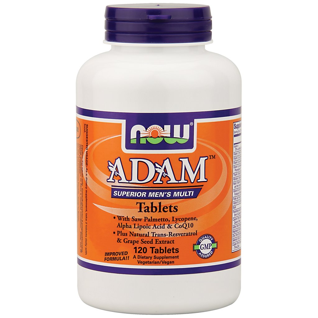 Amazon.com: Now Foods ADAM Superior Men's Multiple Vitamin - 120 Tabs 2 ...