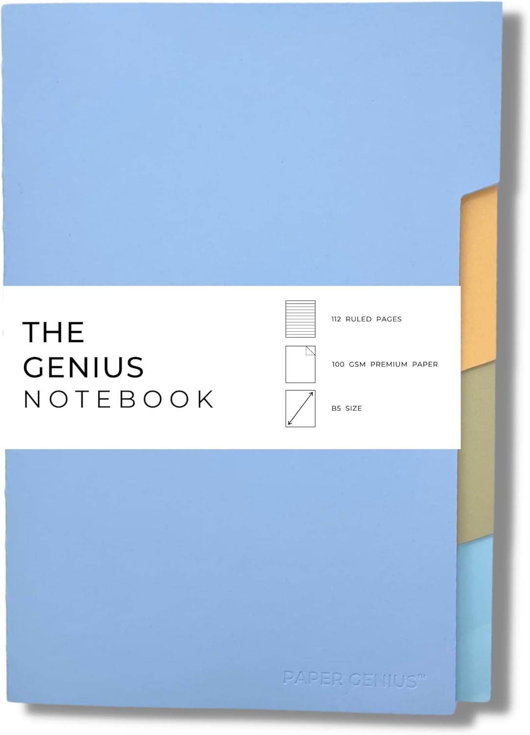 Buy Paper Genius The Genius Notebook for Work - B5 Size with 4 Tabs ...