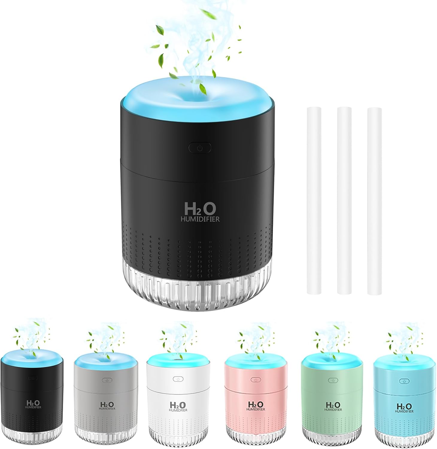 Amazon.com: Rechargeable Mini Humidifier with 7 Color Light, Small ...