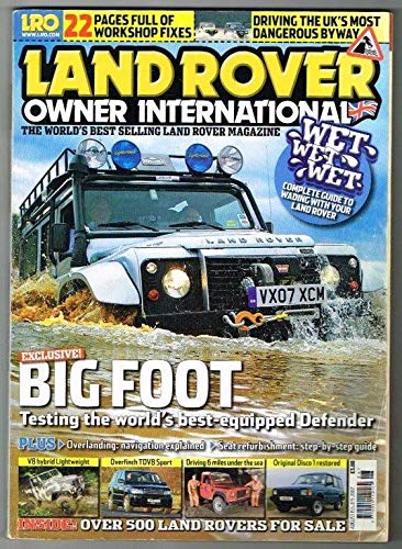 Land Rover Owner International Magazine August 2007 MBox1926 Big Foot ...