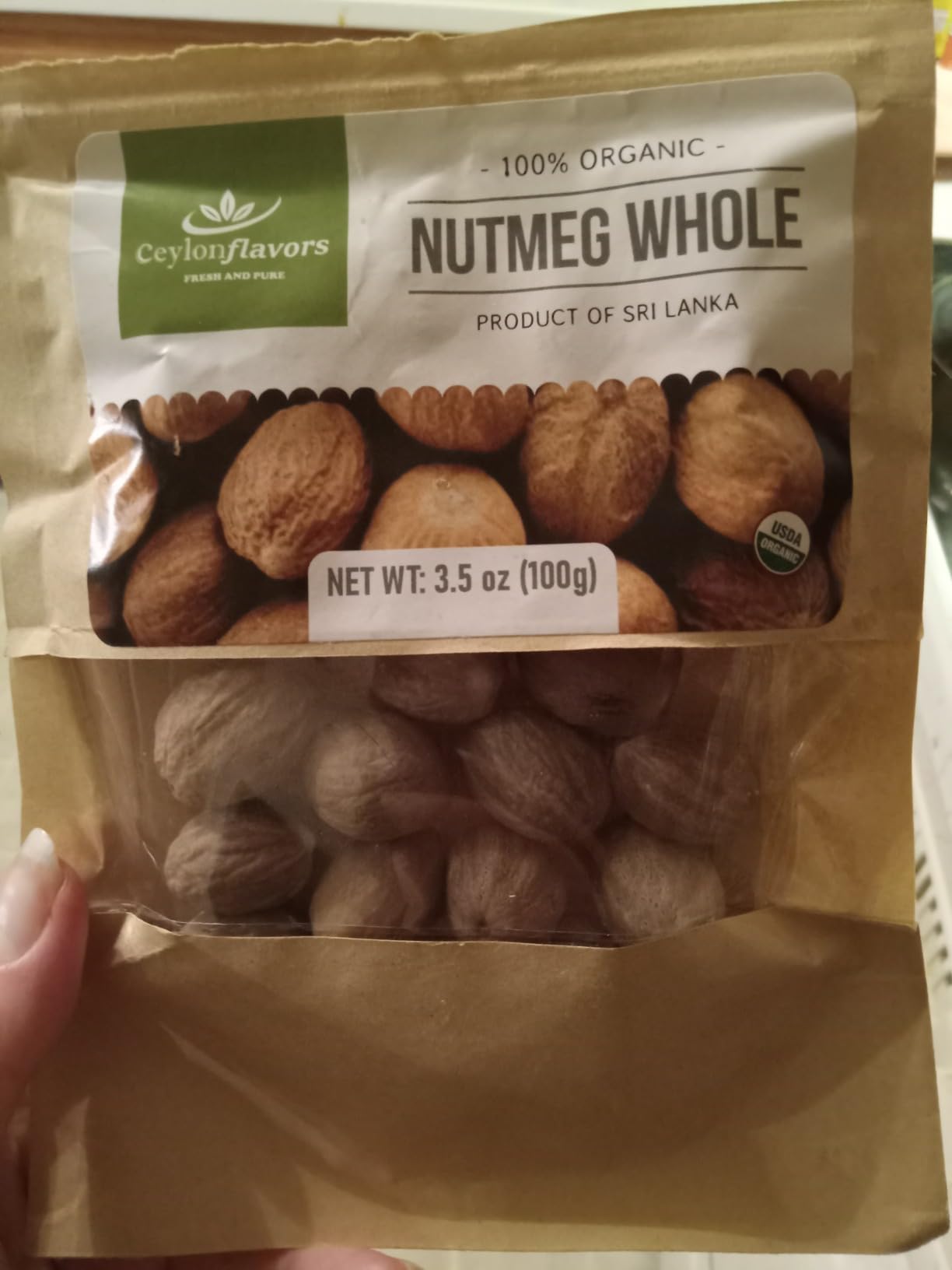 Amazon.com : Organic Whole Nutmeg (3.5 oz), Premium Grade, Harvested ...