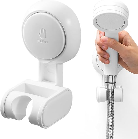 Bathroom Suction Hooks with Vacuum Suction Cups,Suction Shower Head ...