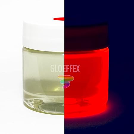 Amazon.com: Invisible Transparent UV Reactive Blacklight Paint - (Red ...