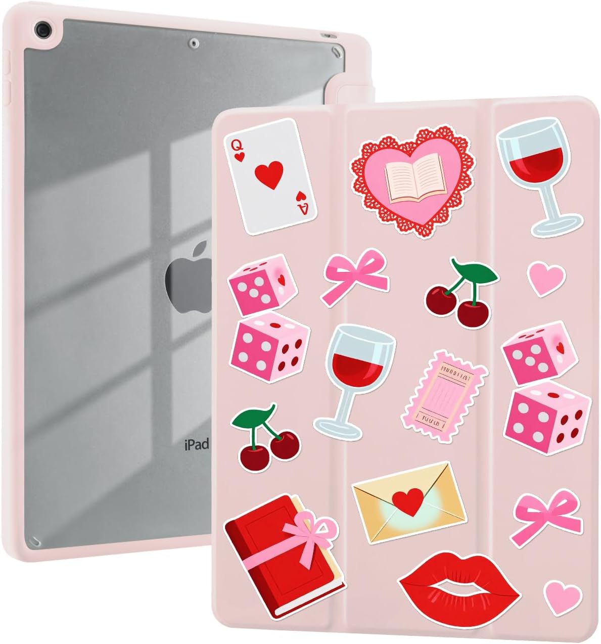 Amazon.com: AdorableWhimsy Pink Collage Preppy Case for iPad Air 13 ...