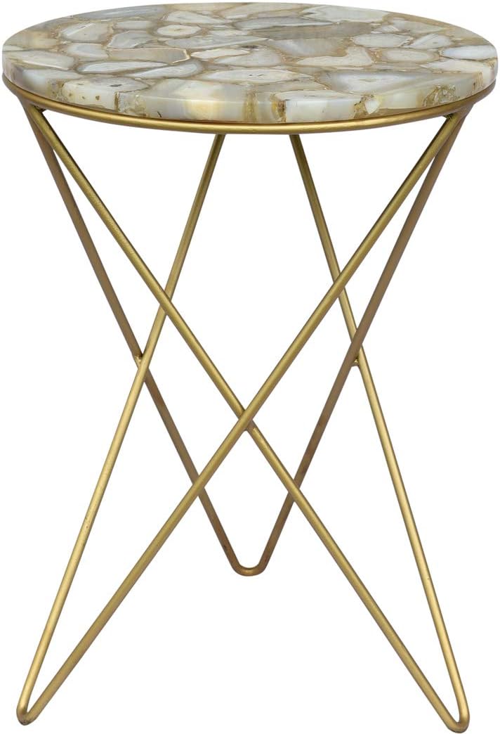 Amazon.com: Crestview Collection CVFNR835 23", Agate TOP Side Table ...