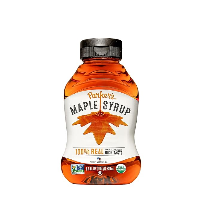 Amazon.com : Parker's Real Maple Syrup, 100% Organic Maple Syrup, Easy ...