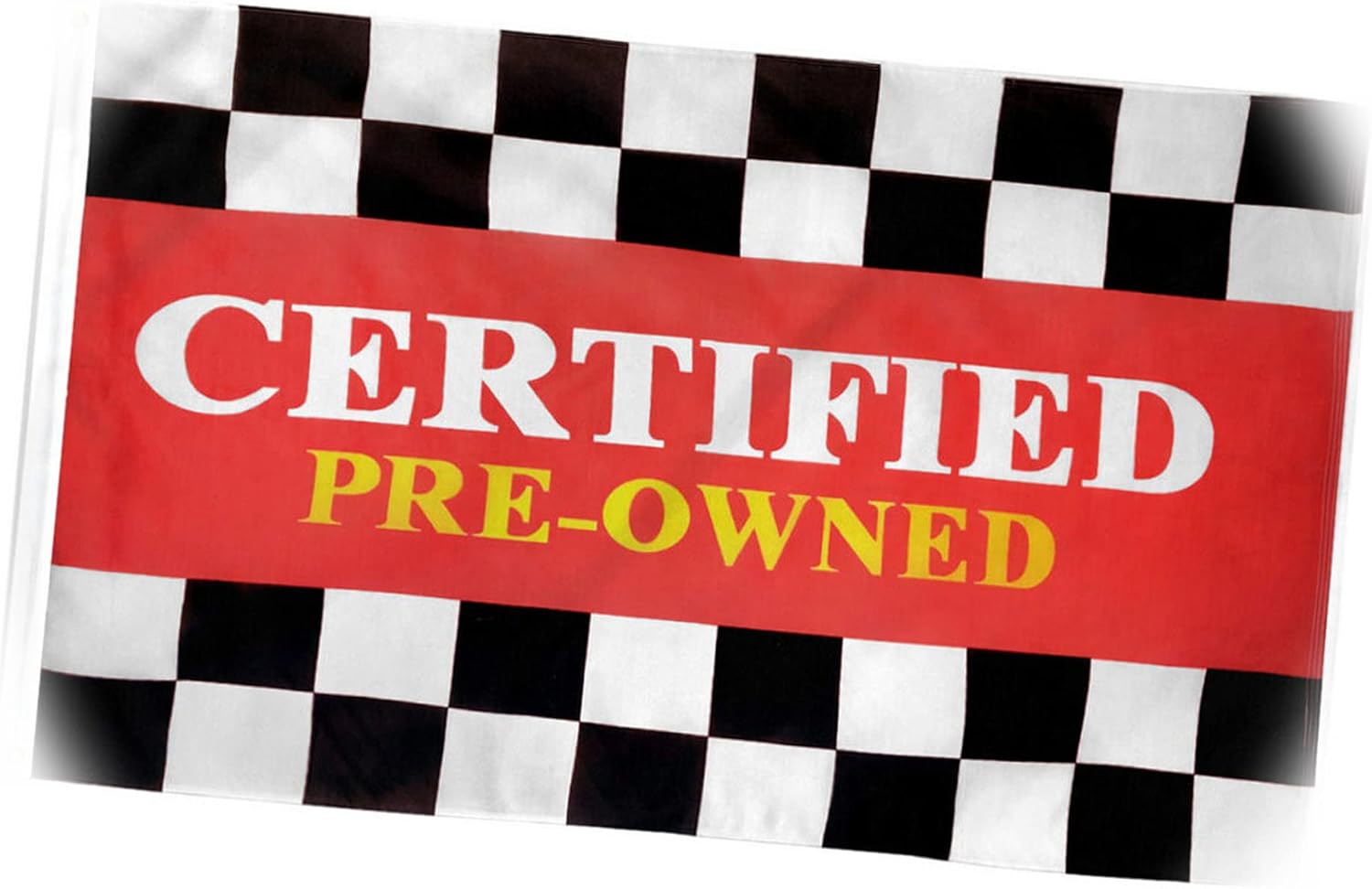 Amazon.com : New Pre-Owned Certified Flag 3x5 Preowned Car Banner Sign ...