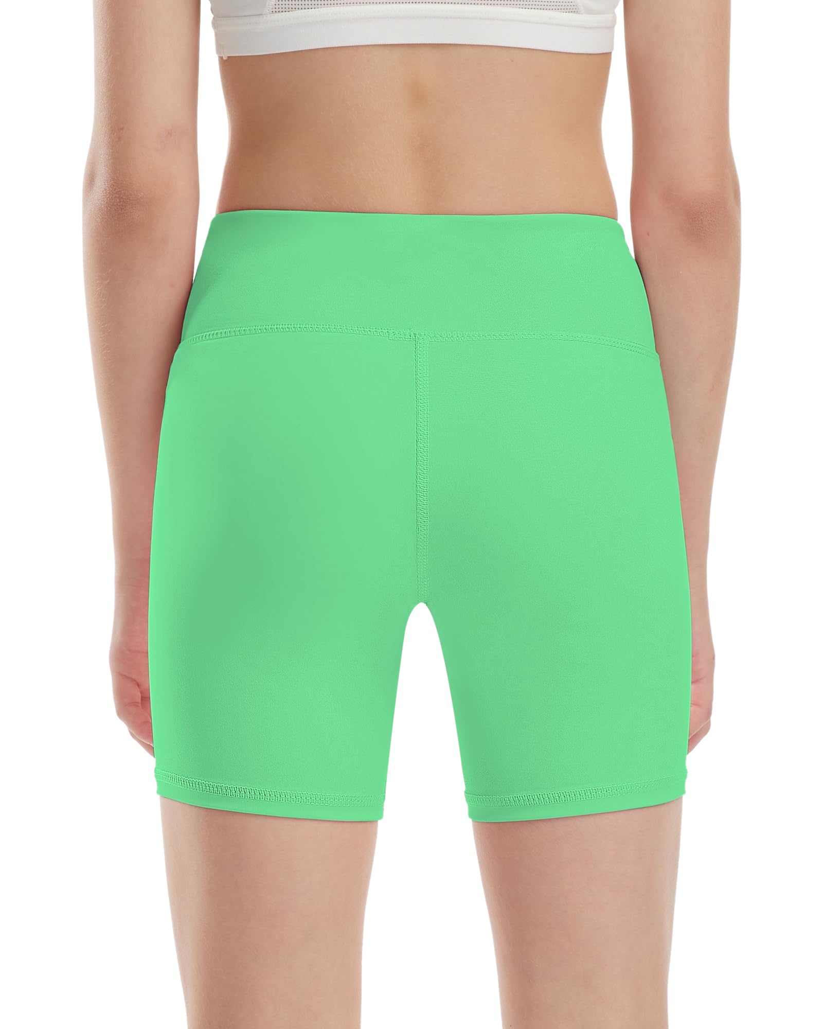 Snapklik.com : 5" Girls Volleyball Shorts Youth V Cross Waist Spandex ...