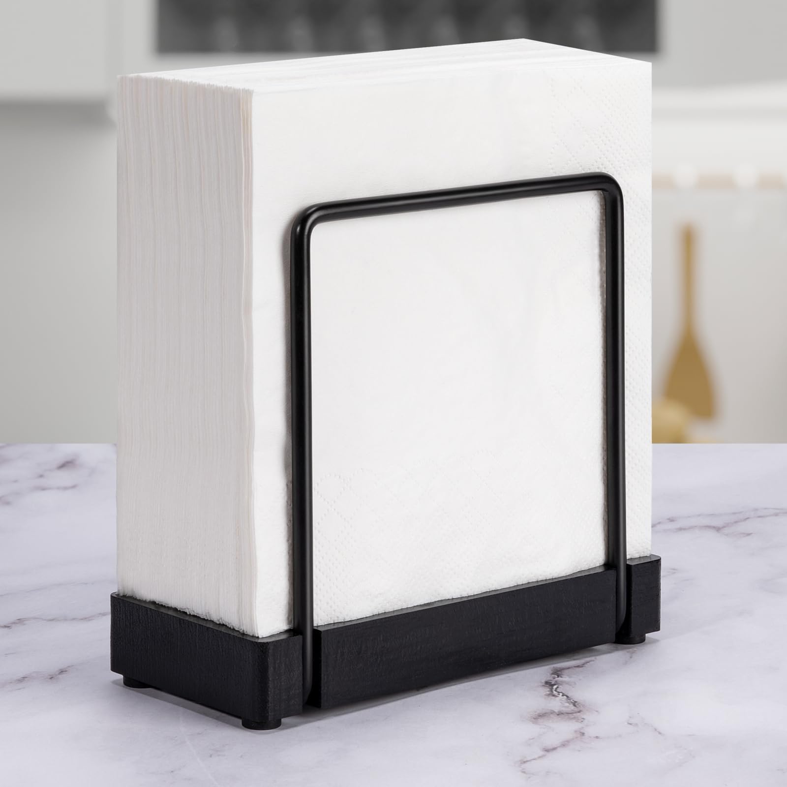Amazon.com: Napkin Holder for Table Paper Napkins - Black Farmhouse ...