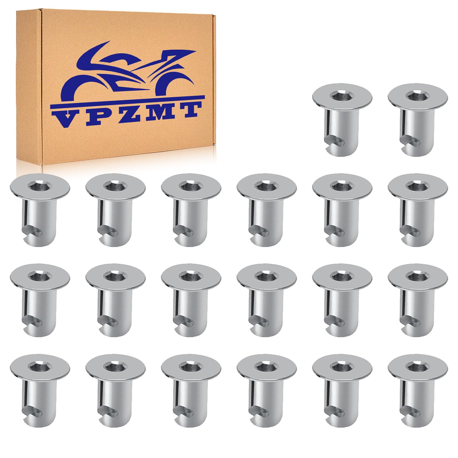 Snapklik.com : VPZMT .500 Grip 7/16" Aluminum Dzus Button Flush Allen ...