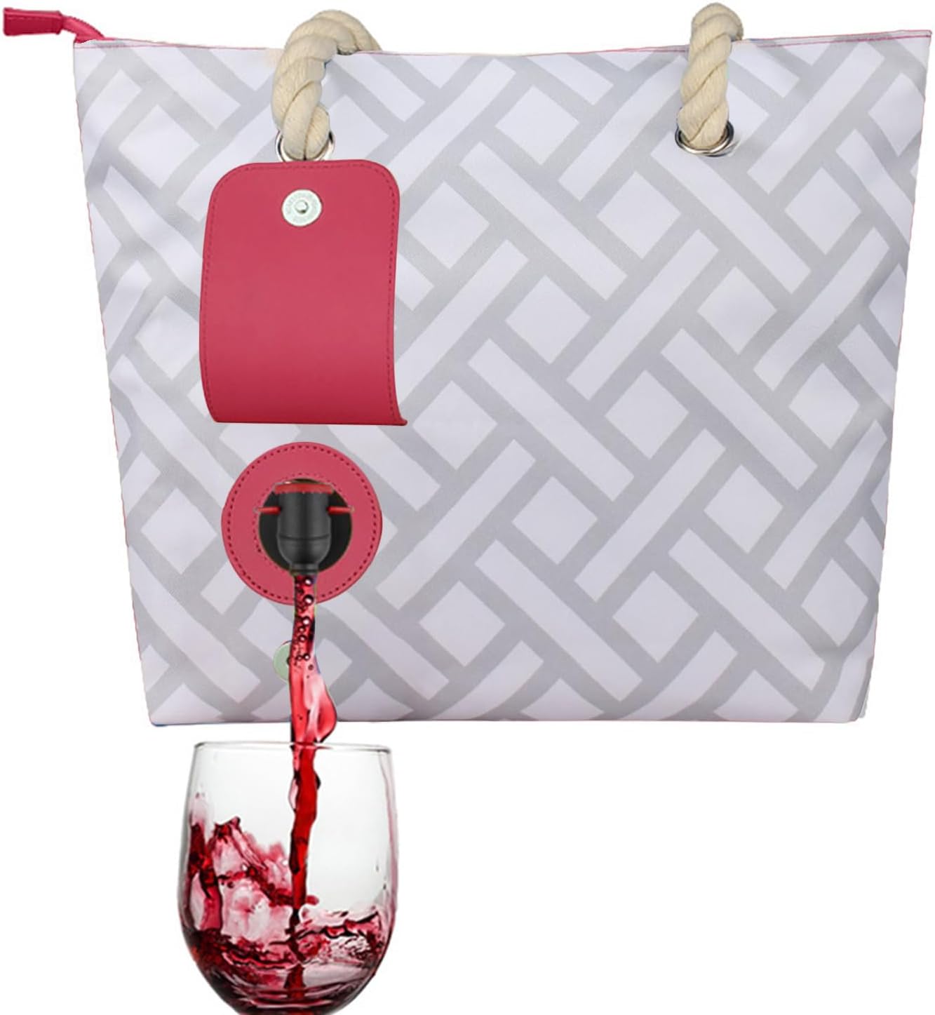 lembrd Wine Tote With Drink Dispenser | Portable Wine Tote Bag | Wine ...