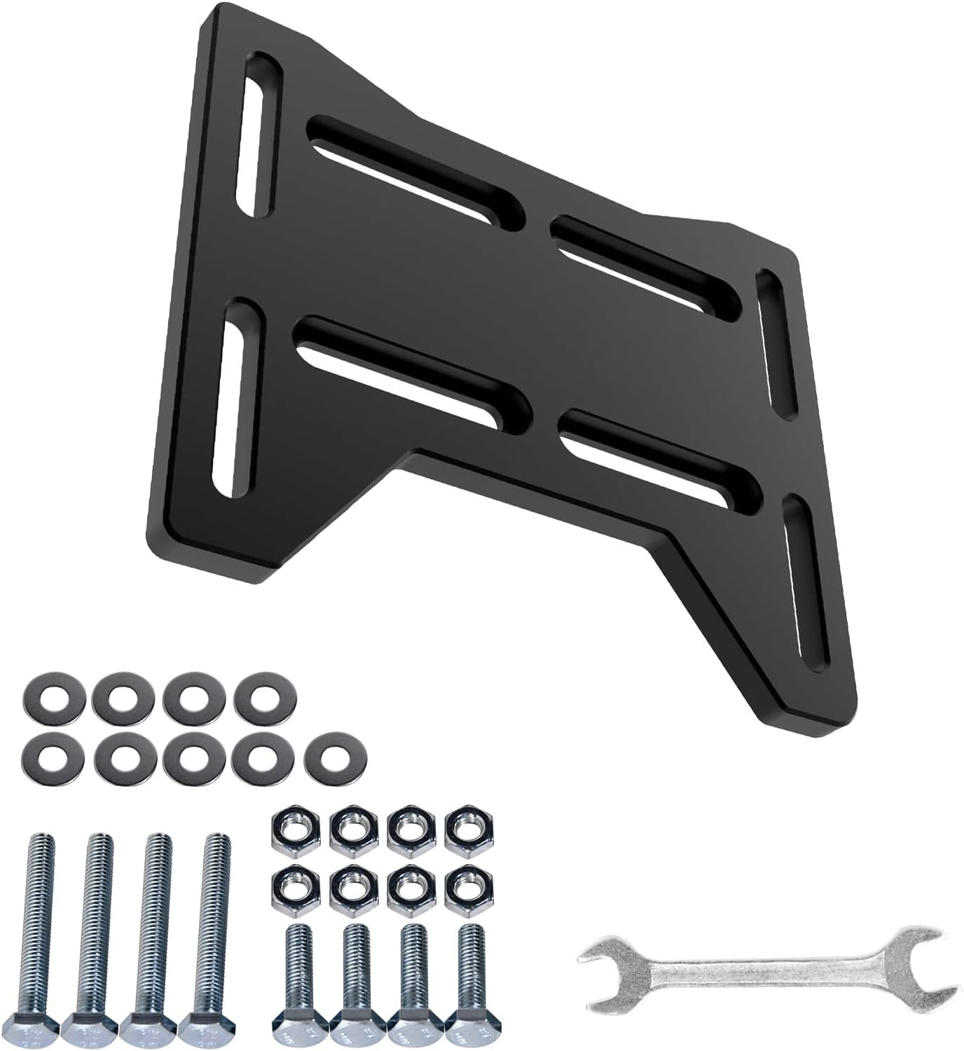 Amazon.com: Heavy-Duty Motor Adapter Bracket Plate Aluminum Black for ...