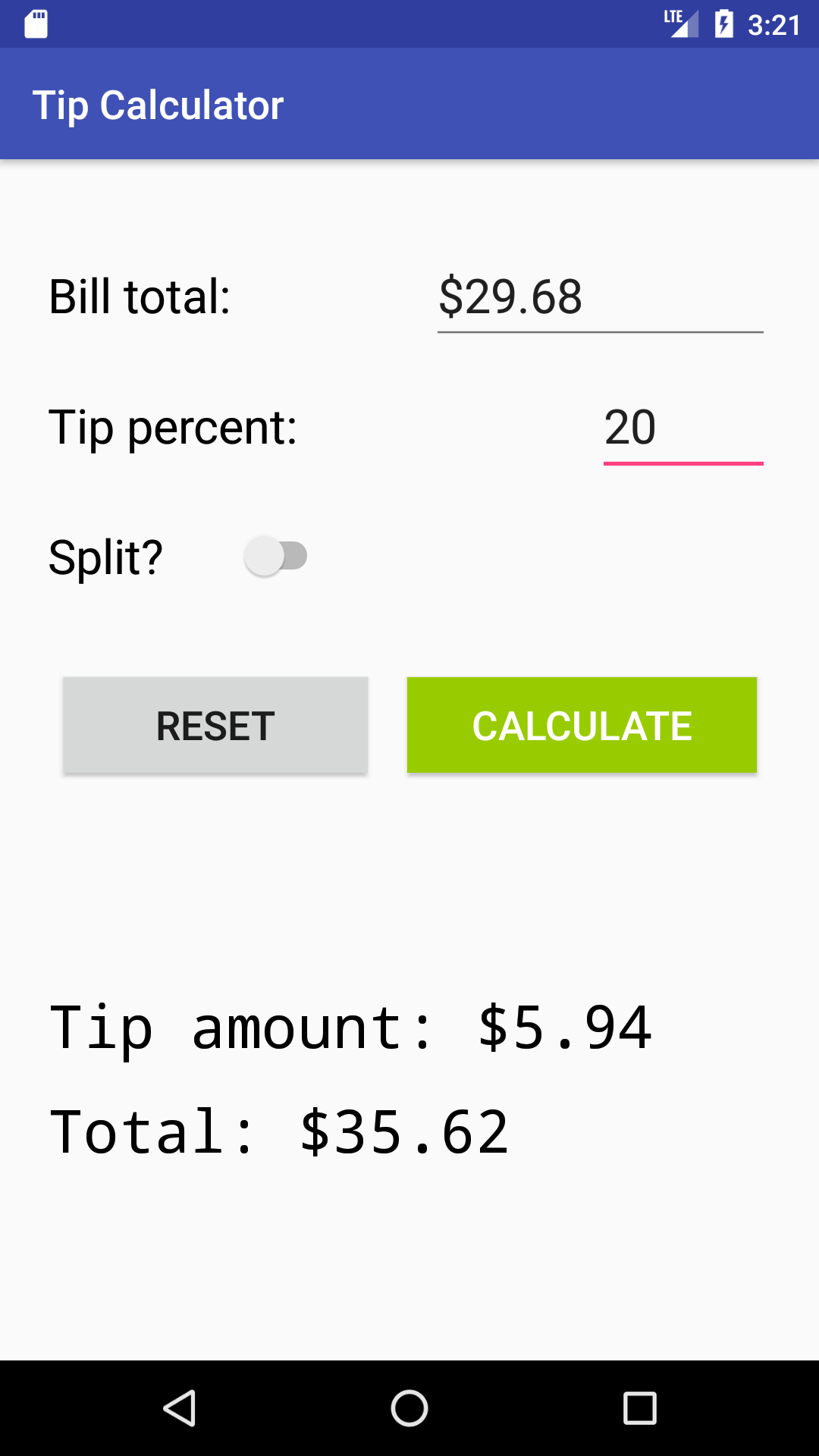 Tip Calculator - App on Amazon Appstore