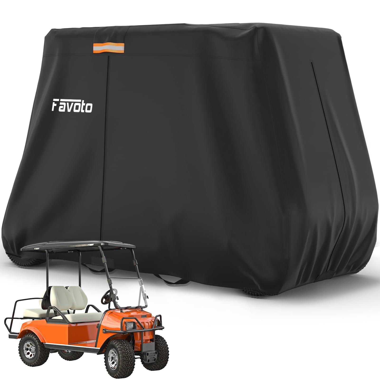 Buy Favoto Golf Cart Cover 4 Passenger - Waterproof 300𝑫 𝑶𝒙𝒇𝒐𝒓𝒅 with ...