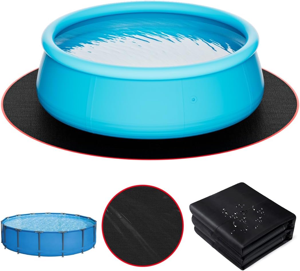 Amazon.com : Smartline 8 ft Round Swimming Pool Liner | Solid Blue ...