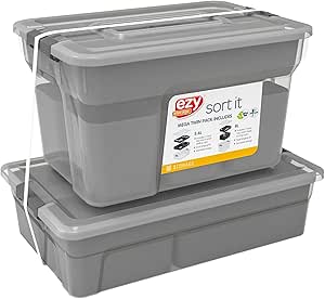 Amazon.com: Ezy Storage Sort-It Small Organizers (2 Pk.) - Grey