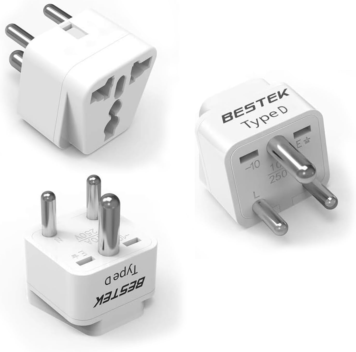 Amazon.com: BESTEK US to India Plug Adapter, India Plug Adapter ...