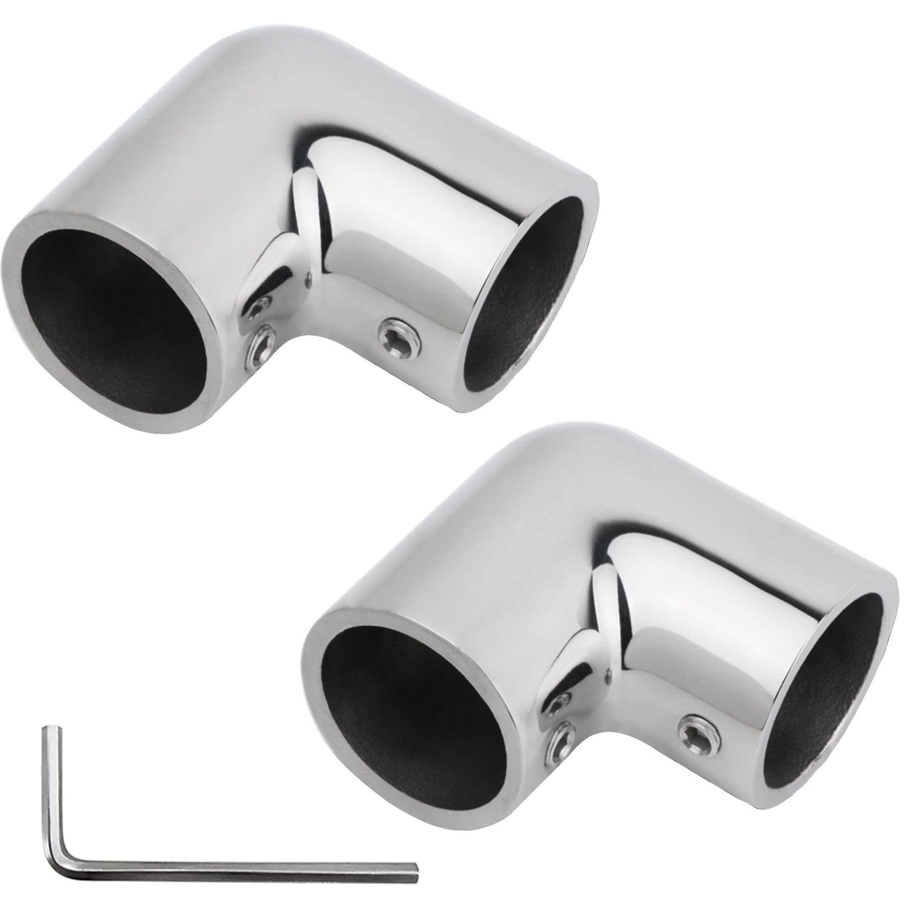 Snapklik.com : YANYUCB 2-Way Pipe Fitting Elbow Marine 316 Stainless 90 ...