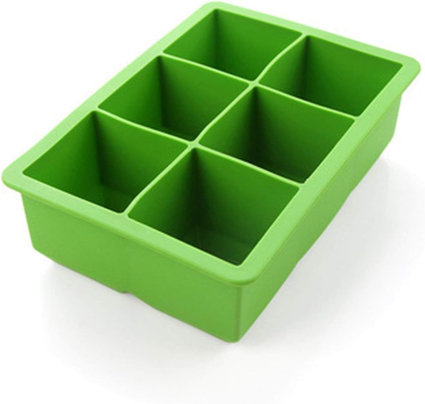 iNeibo Silicone Large Ice Cube Tray Silicone Ice Mold - Make 6 Pieces 2 ...