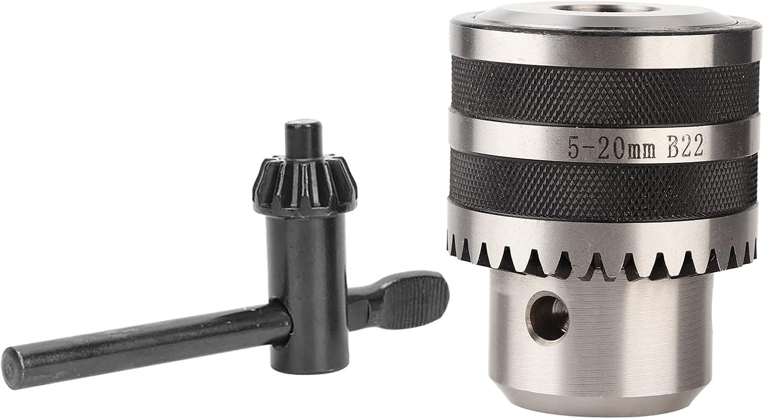 Drill Chuck,5-20mm B22 Key Type Drill Chuck Heavy Duty Steel Drill ...
