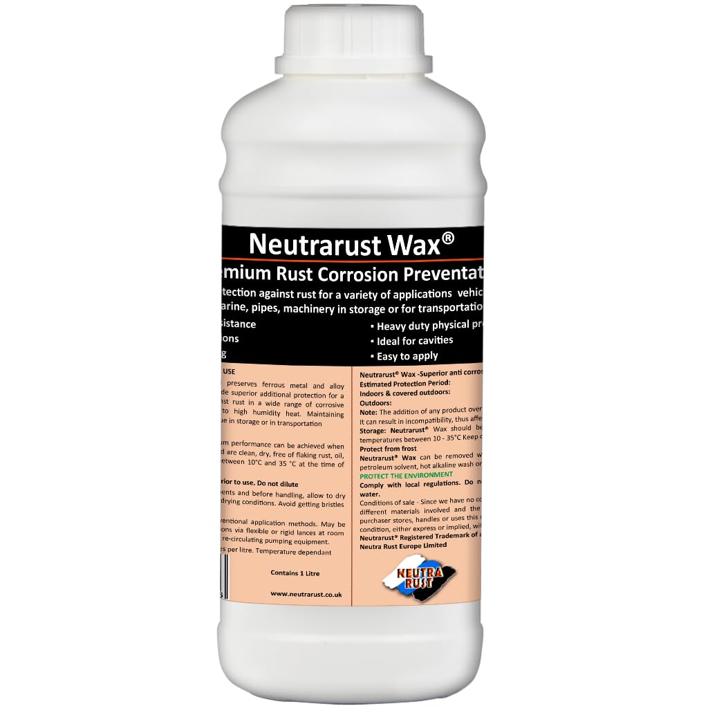 Neutrarust Wax® car underbody rust corrosion protection - 1 Litre ...