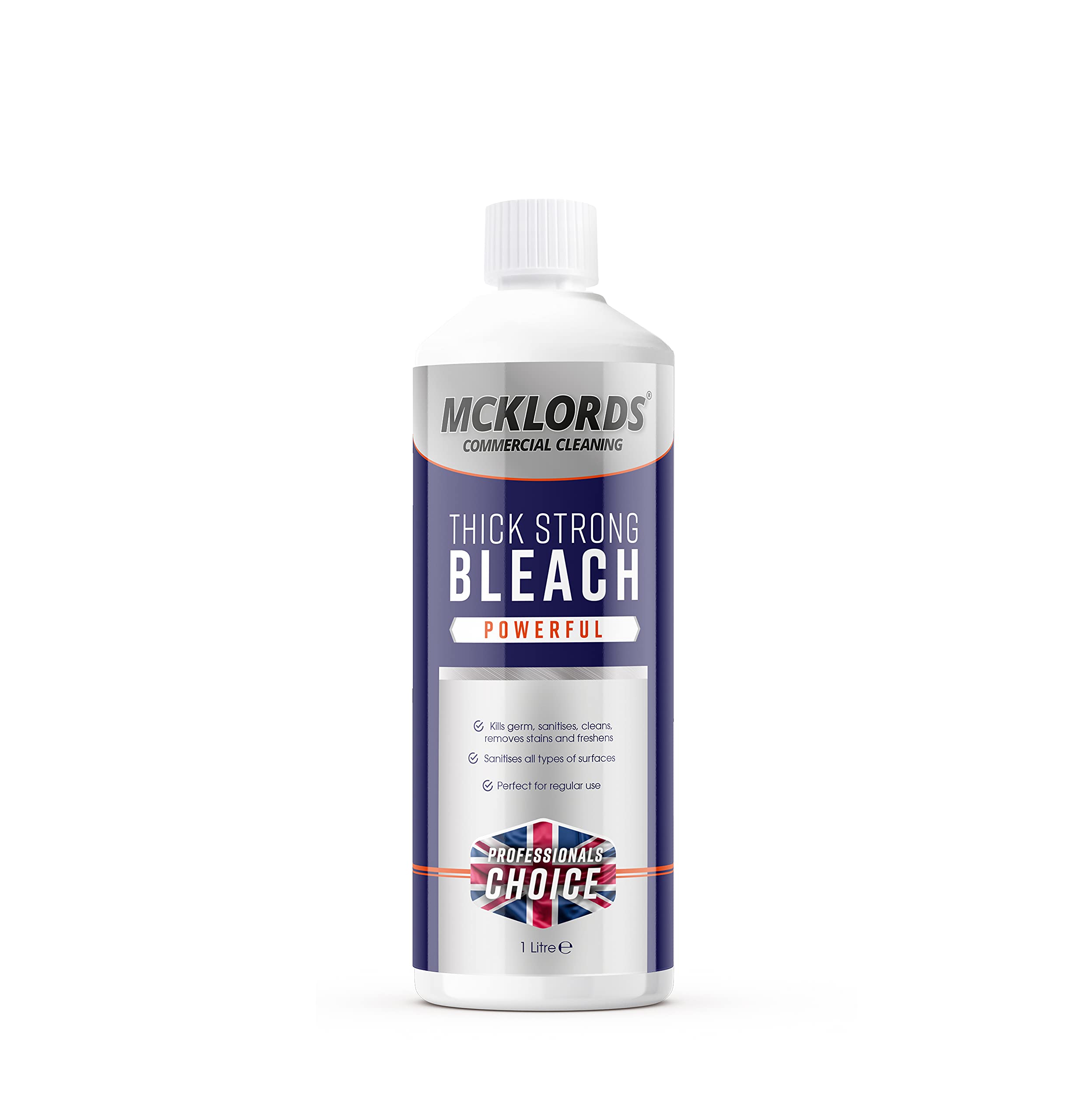 McKLords Thick Strong Bleach, 1 Litre : Amazon.co.uk: Grocery