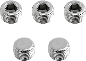 Amazon.com: fengxiaomin 3/8" NPT Plug 304 Stainless Steel Pipe Fitting ...