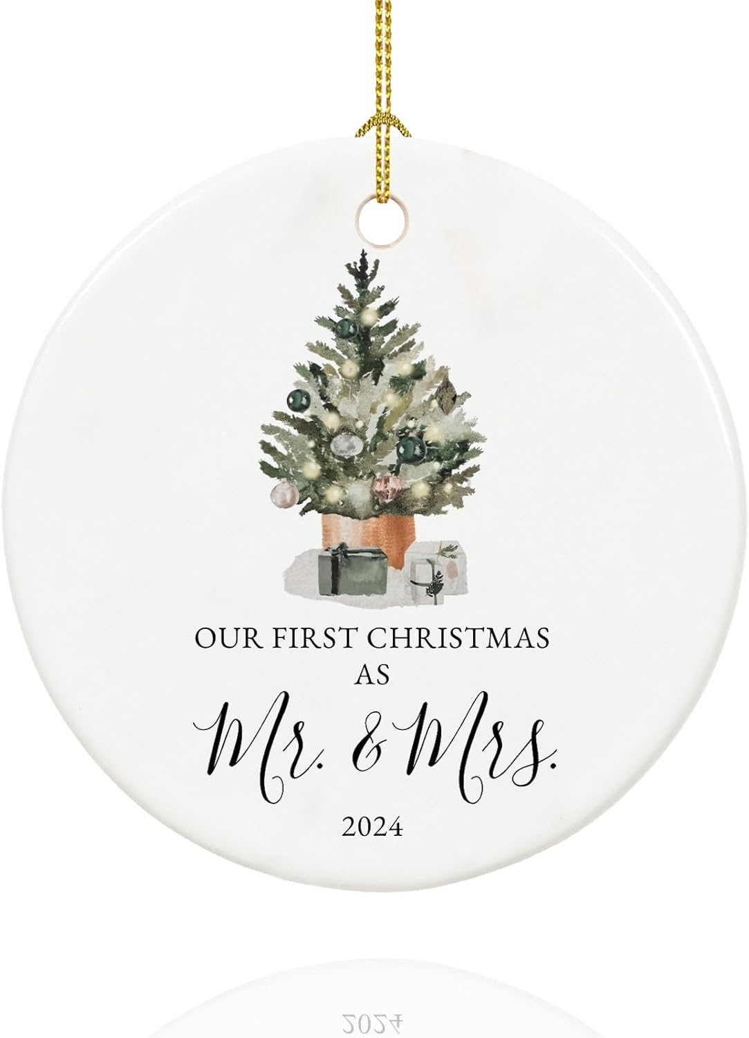 Amazon.com: Our First Christmas Married Ornament 2024,Just Married Gifts for Couple,Mr and Mrs ...